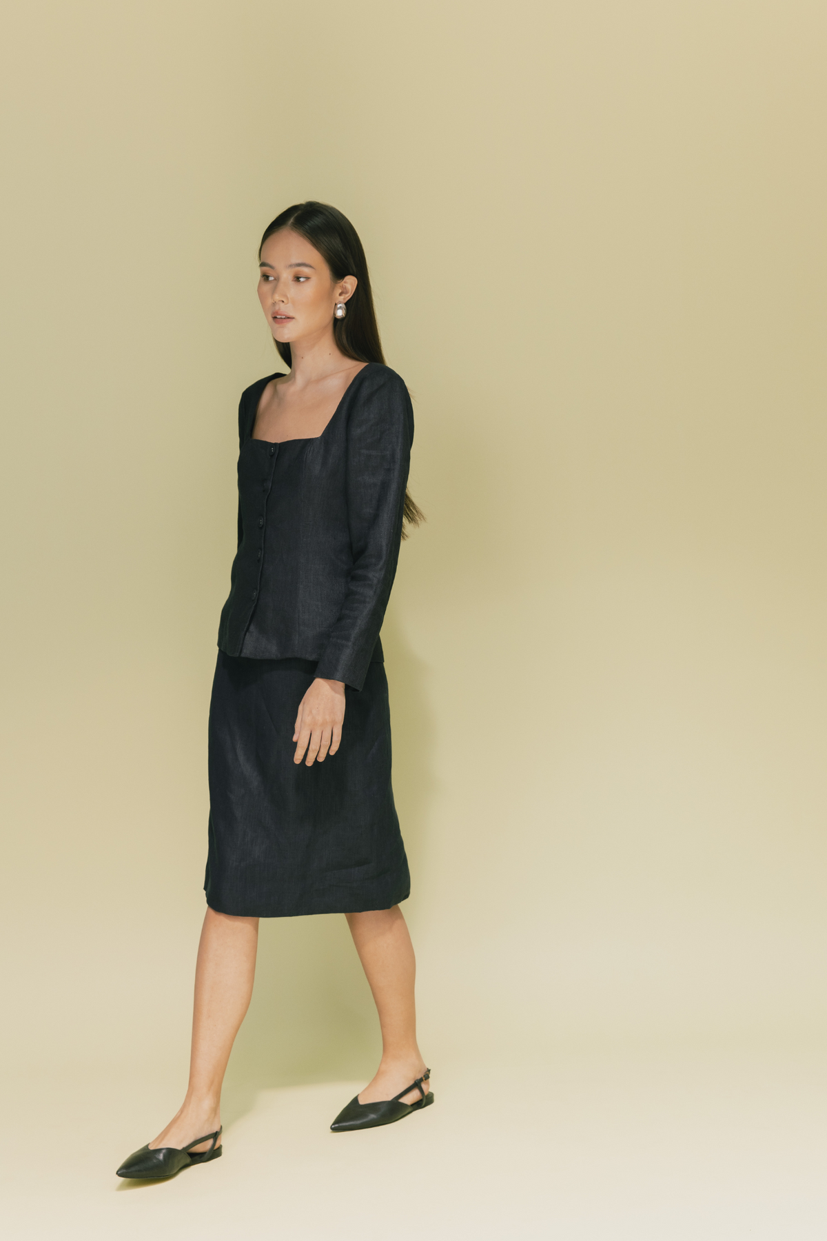 Celine Top in Midnight Blue– Vania Romoff Online